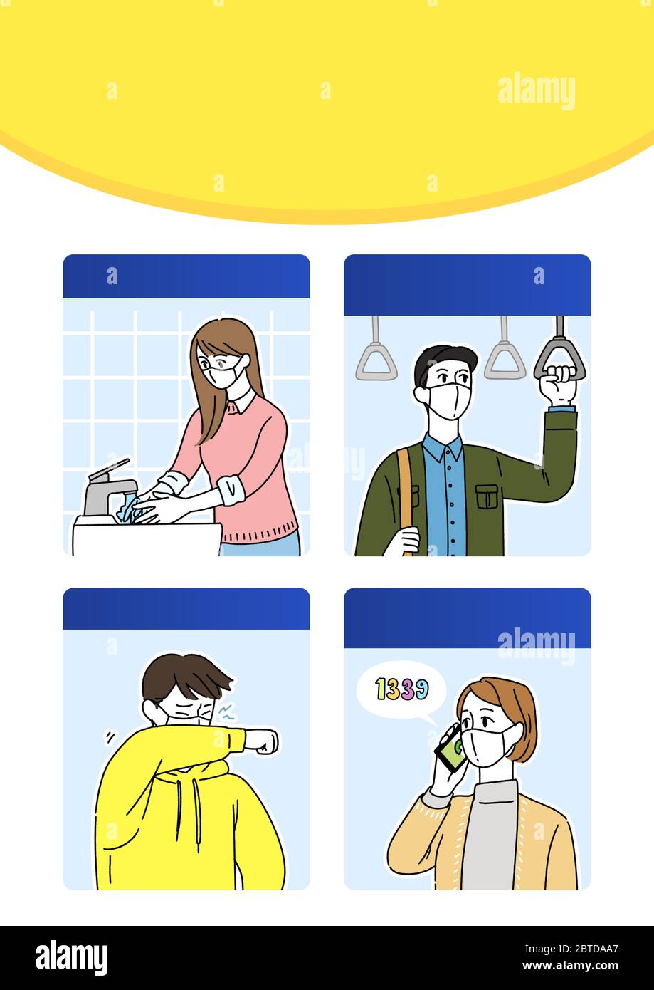 Preventive measures against the virus illustration 020 Stock Vector ...