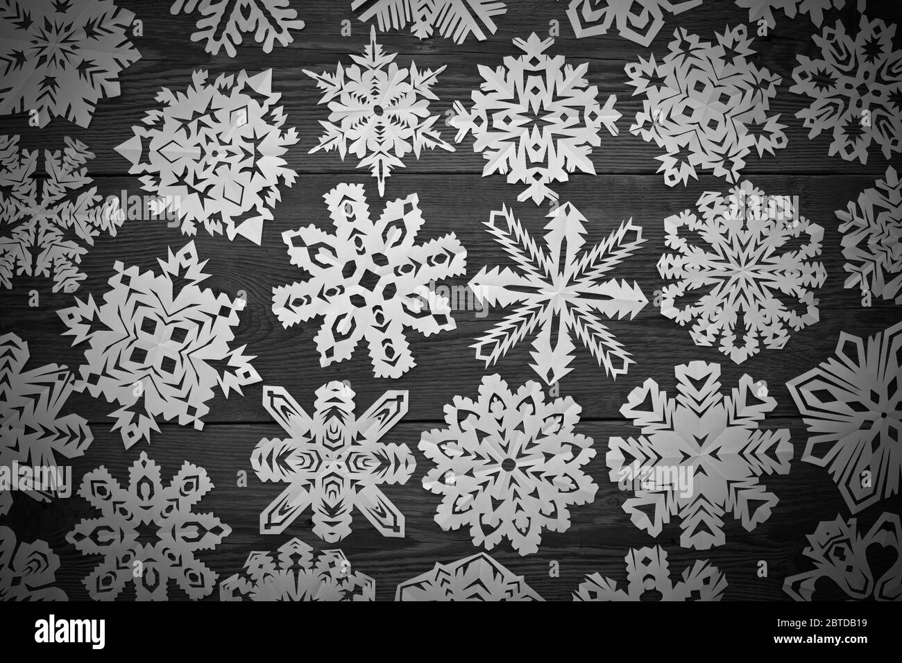 Christmas holidays background ornament Black and White Stock Photos ...