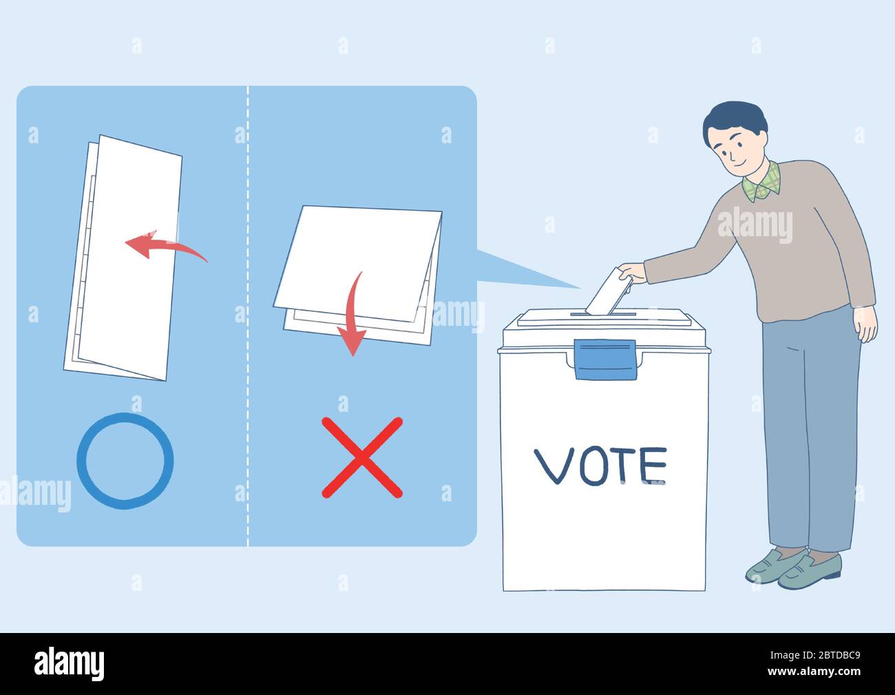 Elections voting concept with voting symbols illustration 009 Stock ...