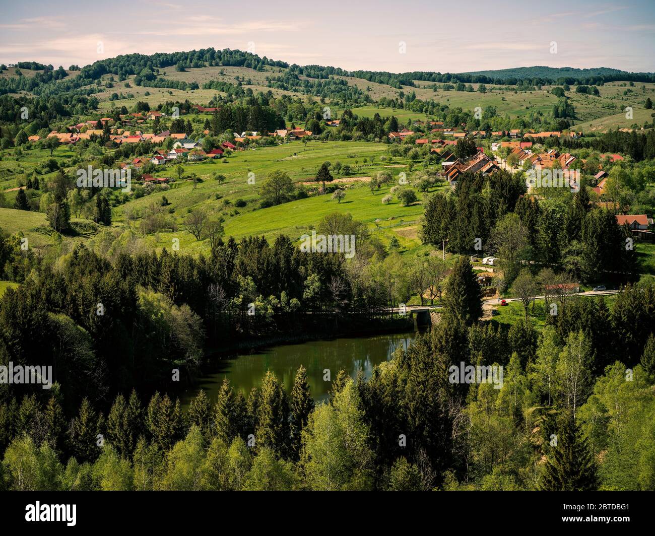 Beautiful hills in eastern europe Stock Photo - Alamy