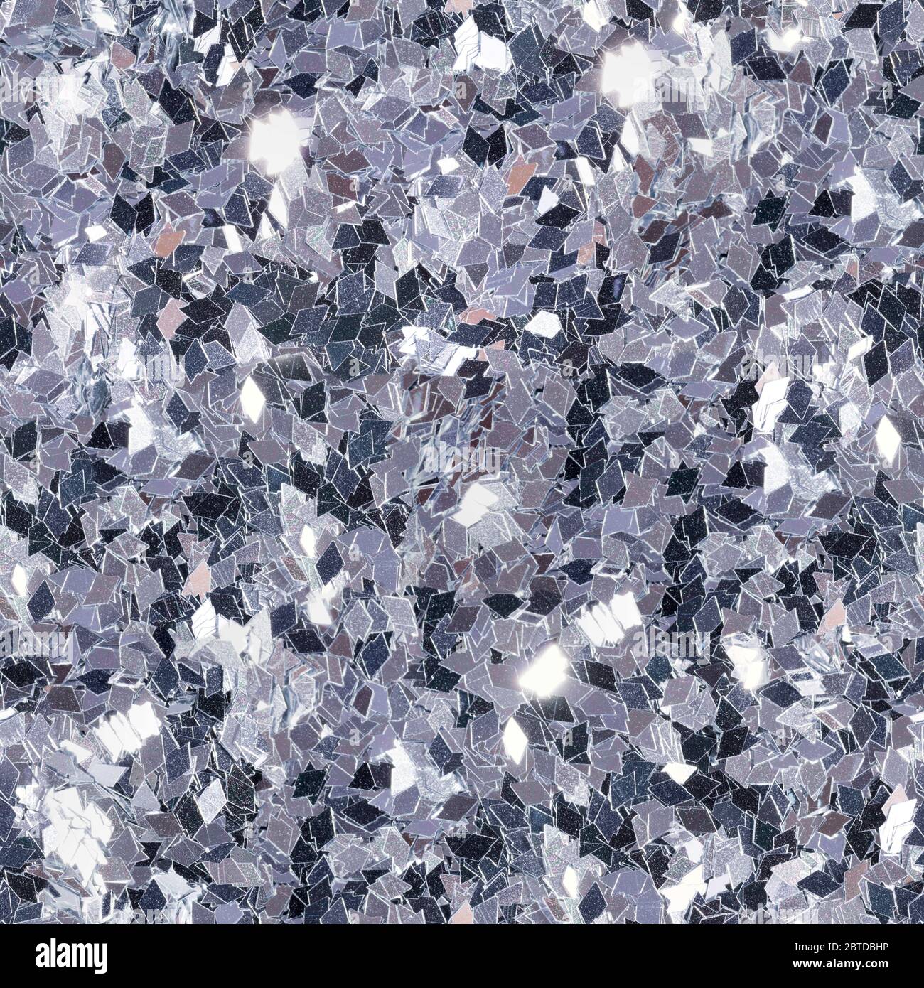 Shining Sivler Glitter In Rhombus Form Sparkle Confetti Texture