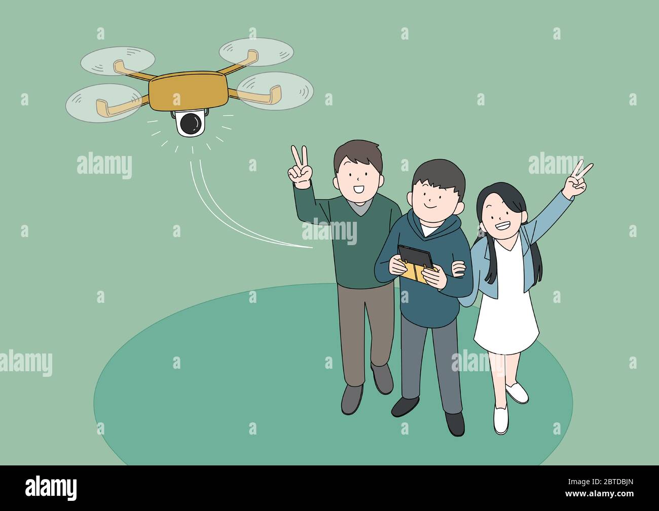 Concept of modern technology devices for smart life cartoon ...