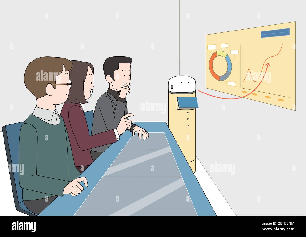 Concept of modern technology devices for smart life cartoon ...