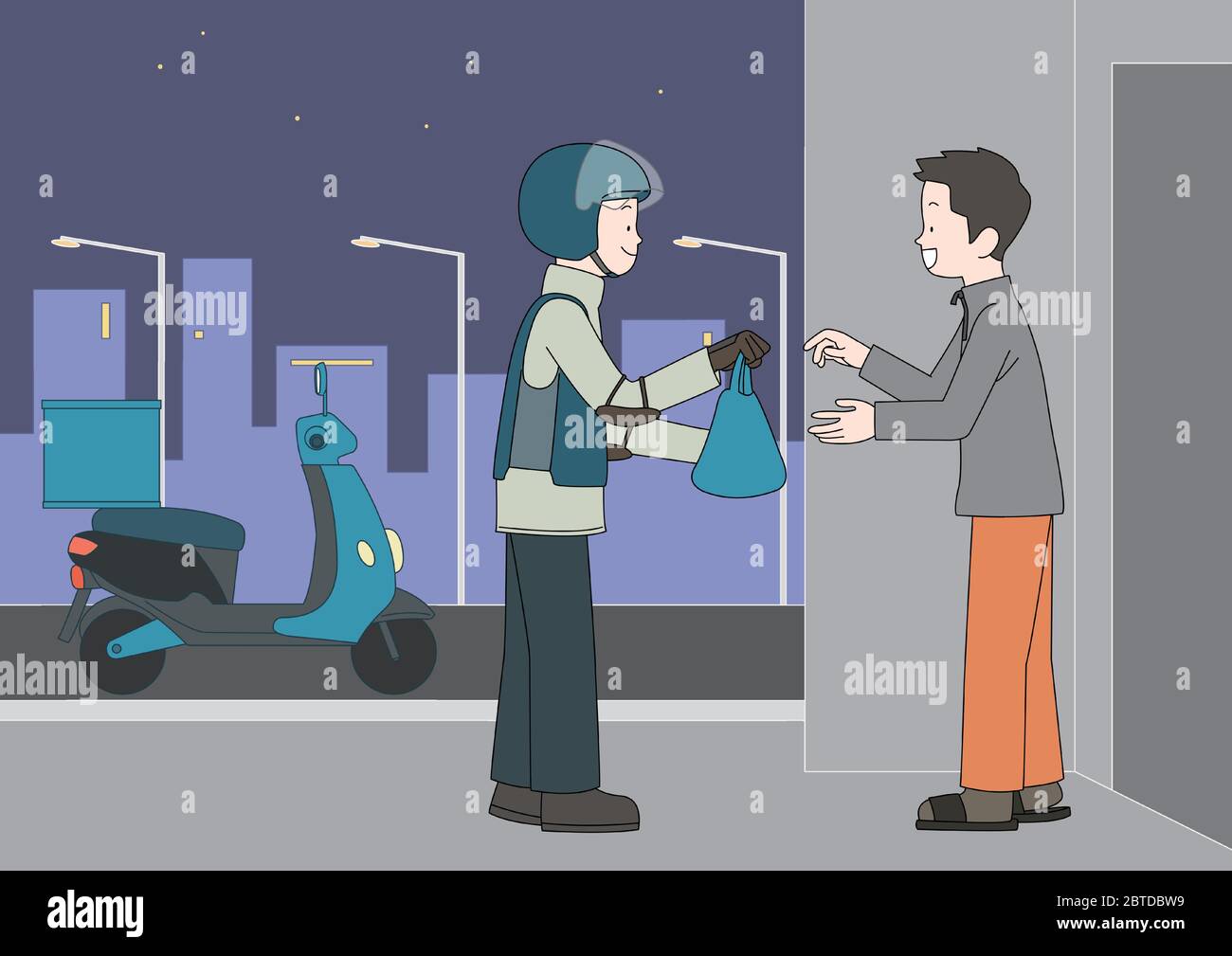 Concept of modern technology devices for smart life cartoon ...