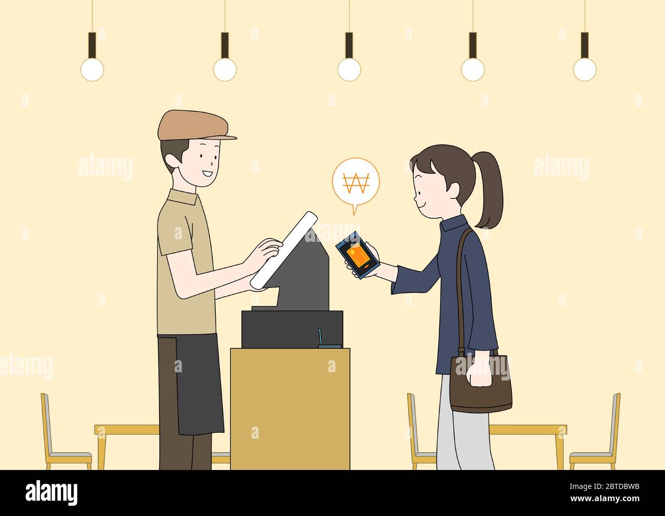 Concept of modern technology devices for smart life cartoon ...