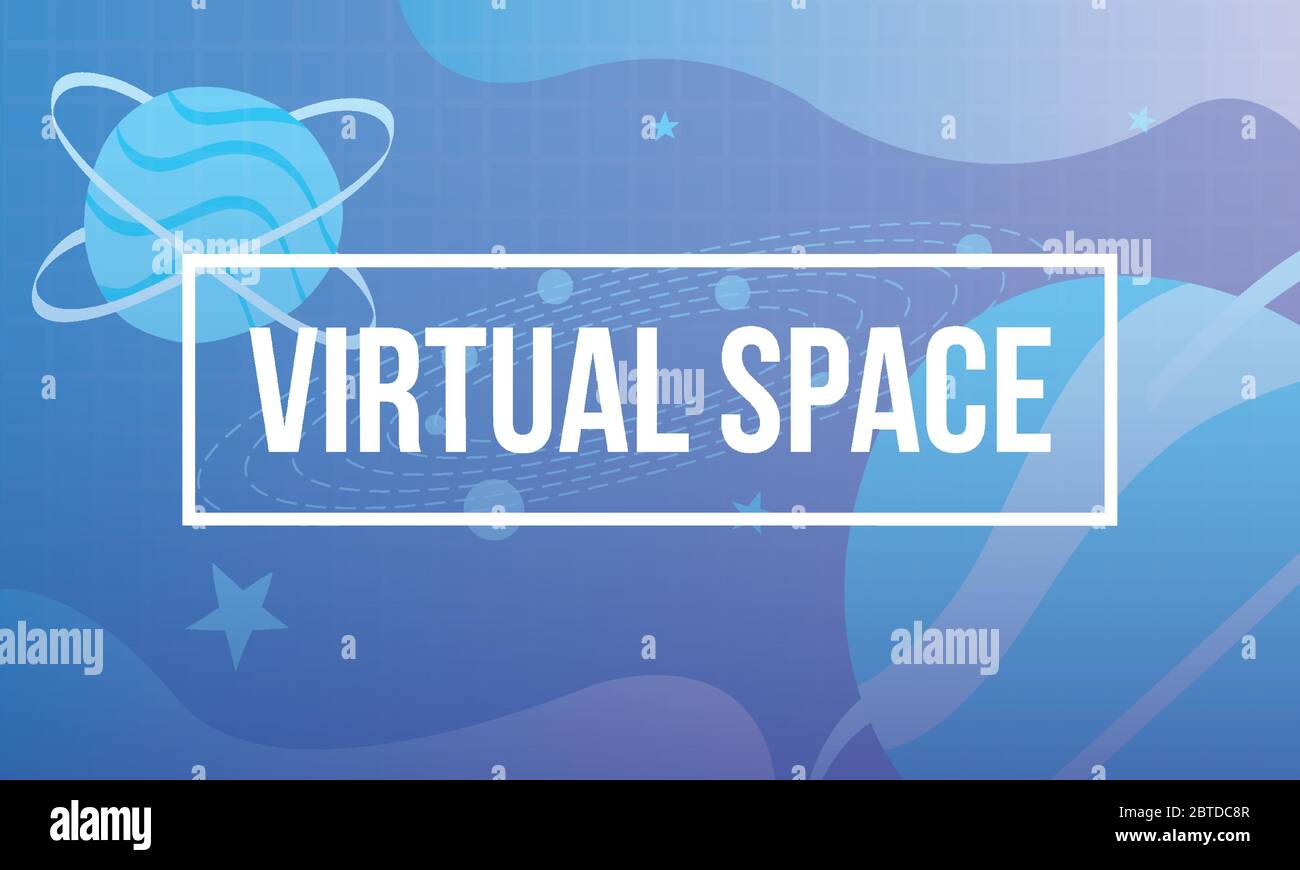 virtual space scene technology icon Stock Vector Image & Art - Alamy