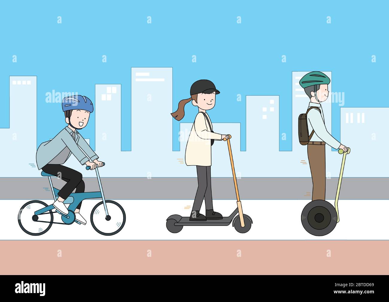 Concept of modern technology devices for smart life cartoon ...