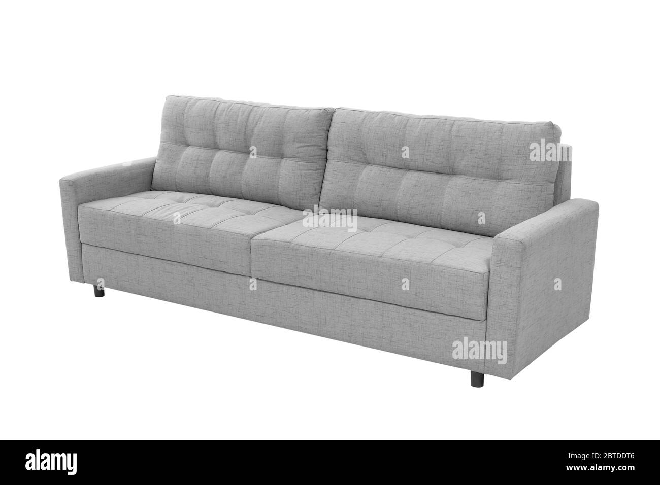 Studio shot of a beautiful modern sofa isolated on white background ...