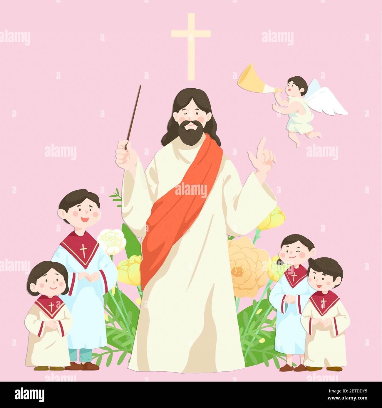 Students catholic Stock Vector Images - Alamy