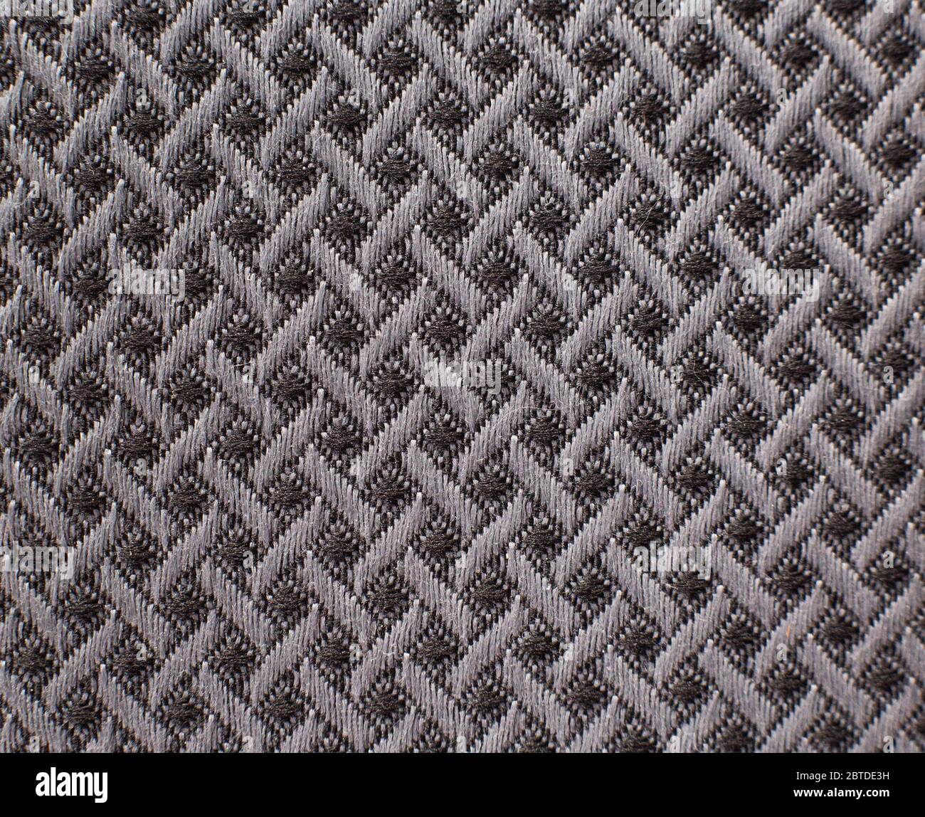 checkered fabric texture on car seats, close-up, background Stock Photo ...