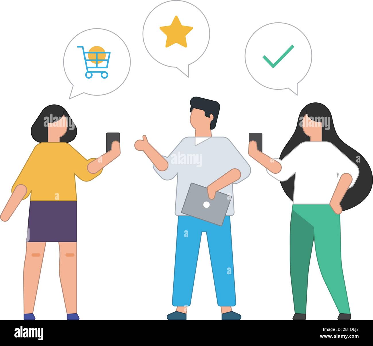 Daily life and work concept flat design illustration 002 Stock Vector ...