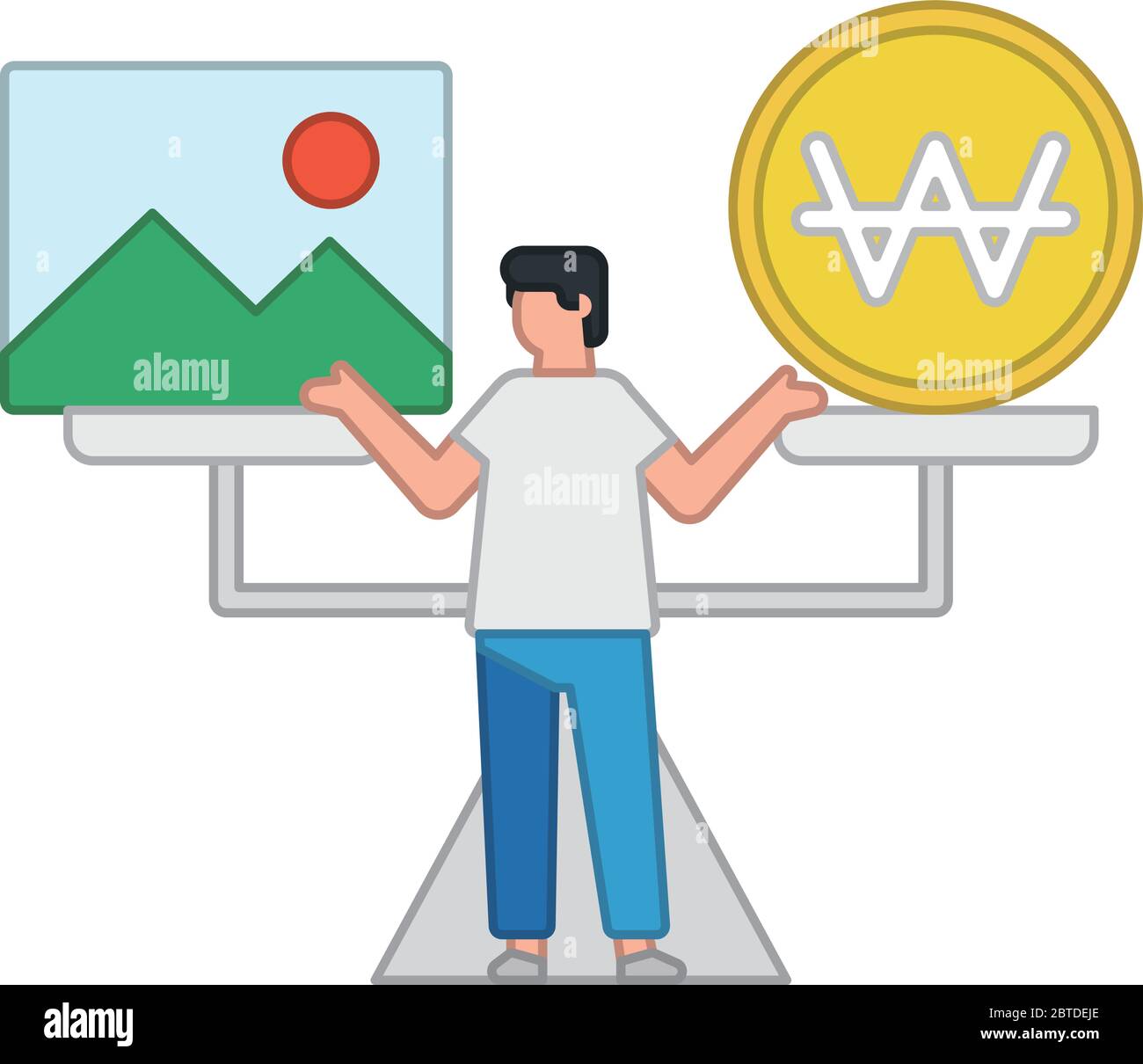 Fairness concept Stock Vector Images - Alamy