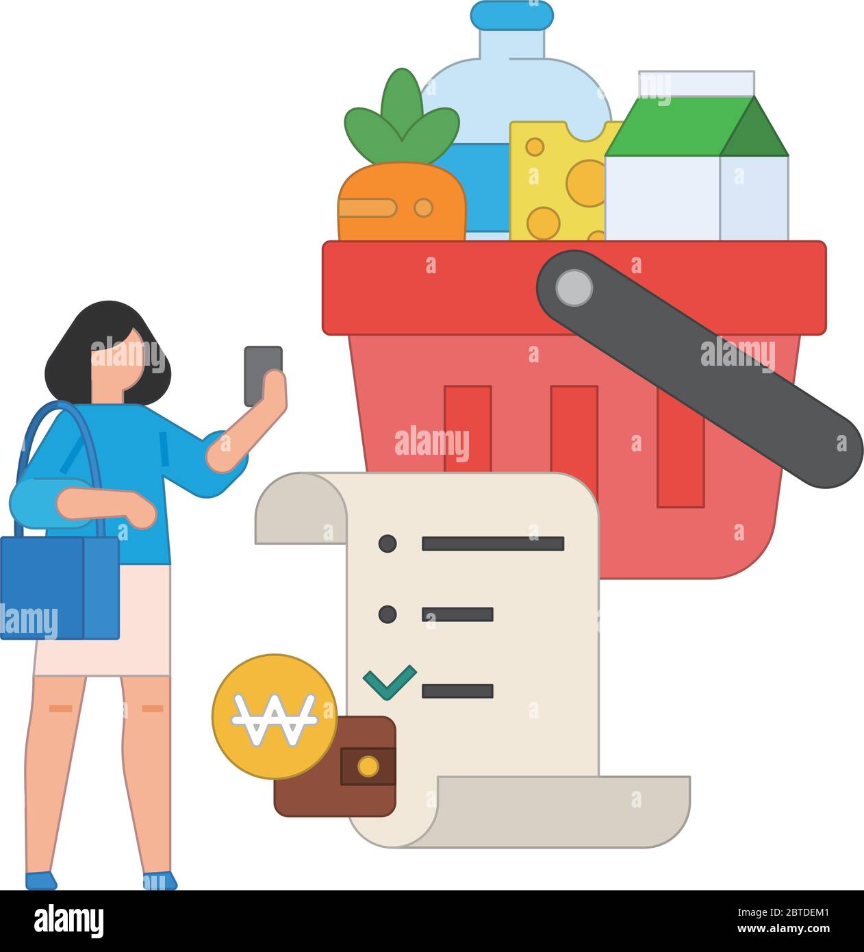 Daily life goods Stock Vector Images - Alamy