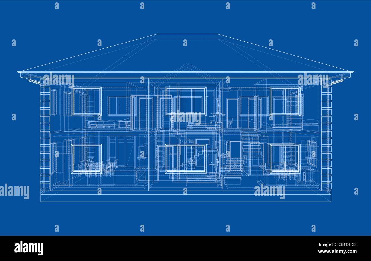 Abstract vector sketch of a house Stock Vector Image & Art - Alamy