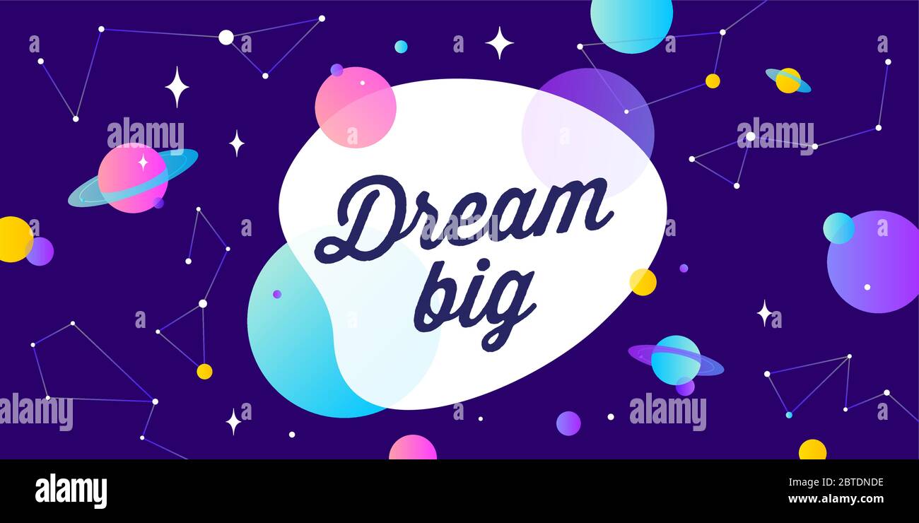 Dream big dreams Stock Vector Images - Alamy