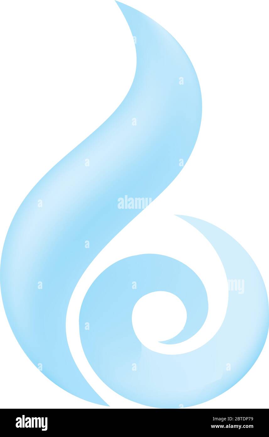 Vector illustration. Soft wind icon in geometric shape with lights and ...