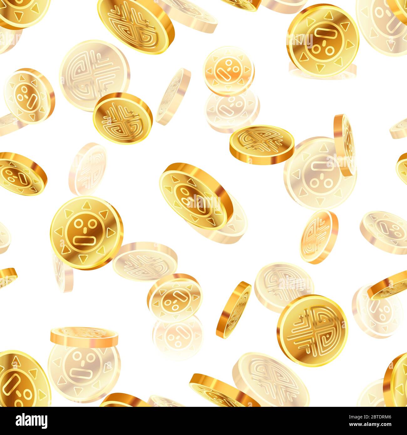 Shining coins Stock Vector Images - Alamy