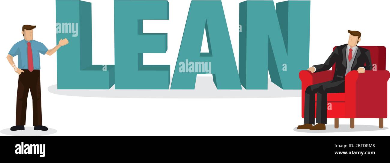 Business discussion about the methodology of Lean business concept ...