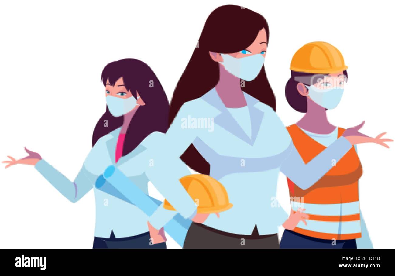 Cartoon engineer builder blueprints Stock Vector Images - Alamy