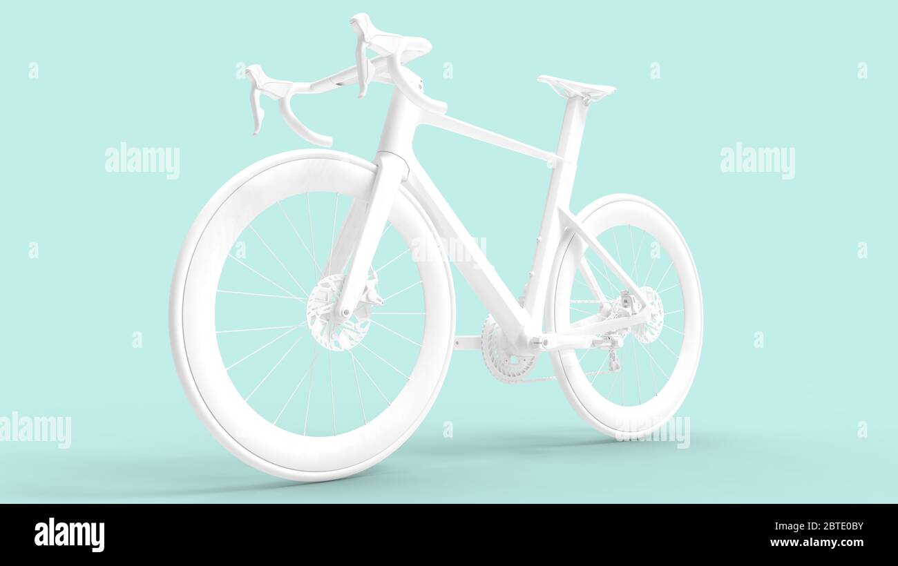 3D rendering of a bicycle race bike cycle cycling isolated technical ...