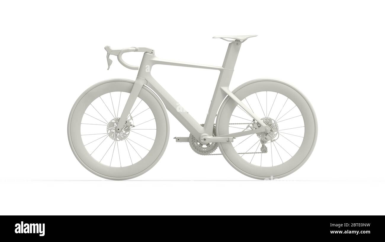 3D rendering of a bicycle race bike cycle cycling isolated technical ...