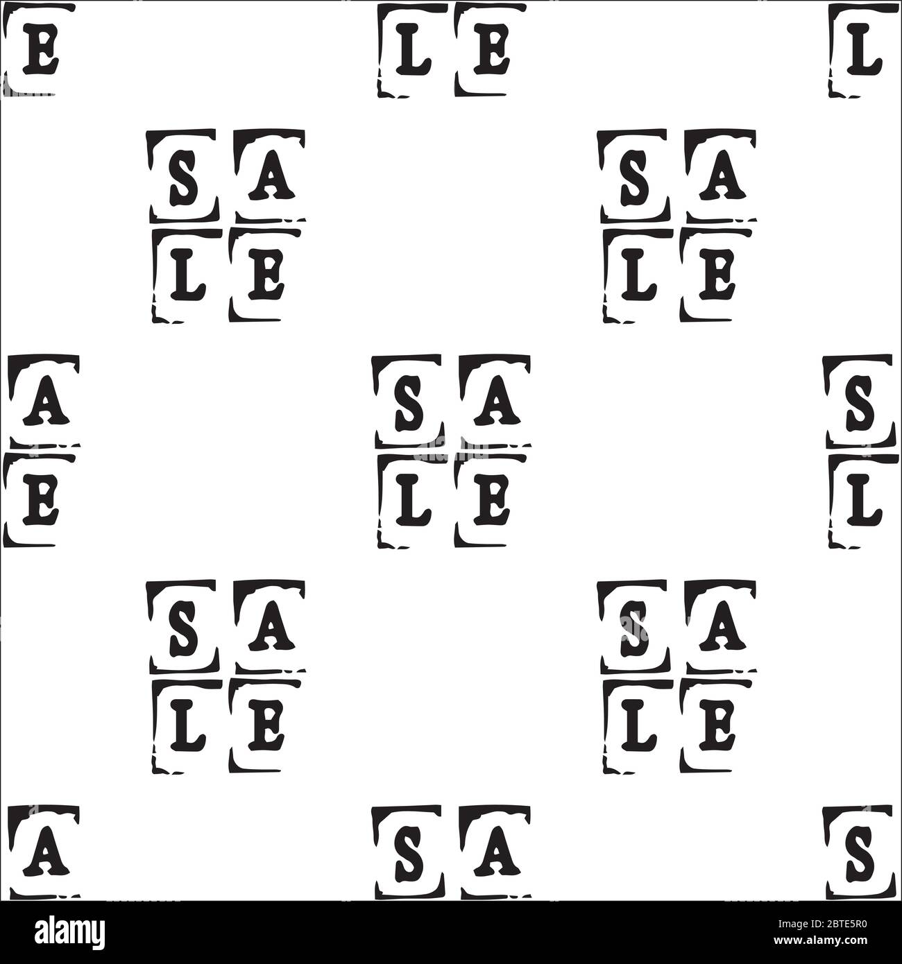 Sale. Event concept. Seamless Pattern. Letters of a word SALE - stamp ...