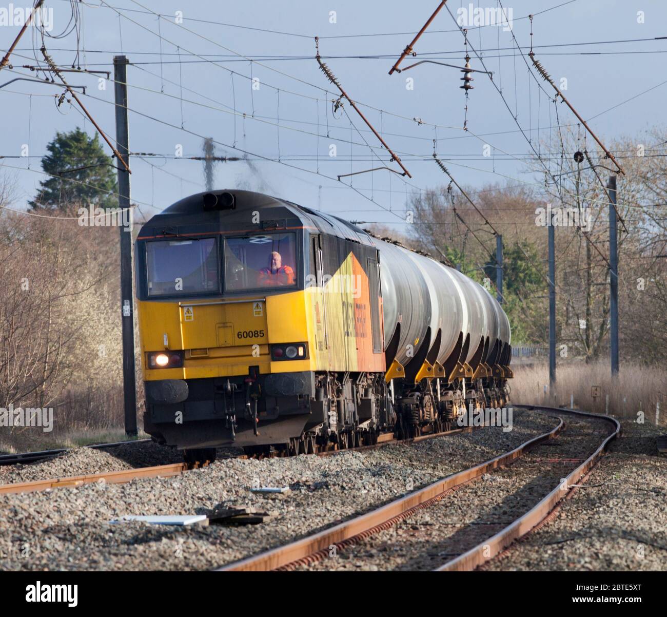 Colas Rail Freight class 60 diesel locomotive 60085 on the west coast ...