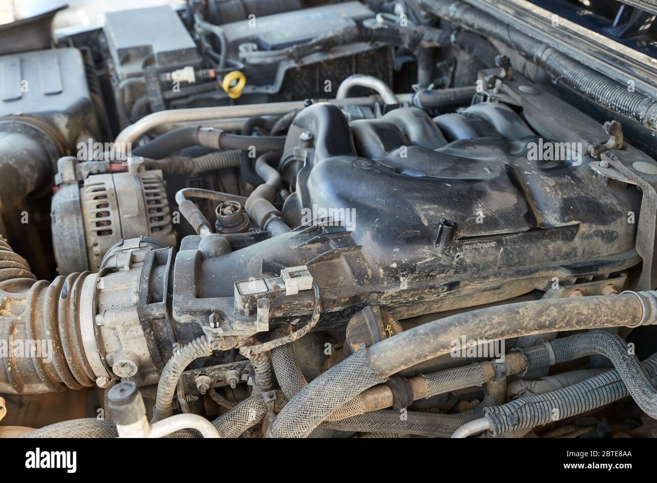 Car Engine Detail Stock Photo - Alamy