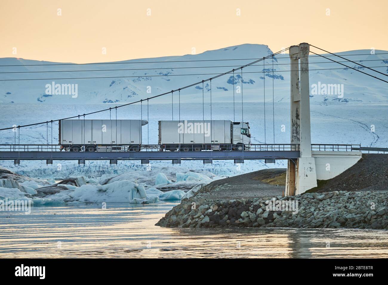 Iceland delivery lorry hi-res stock photography and images - Alamy