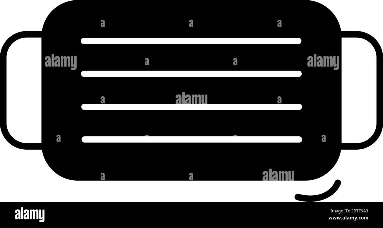 Logo medical face mask or Surgical protective icon. 2019-nCoV ...