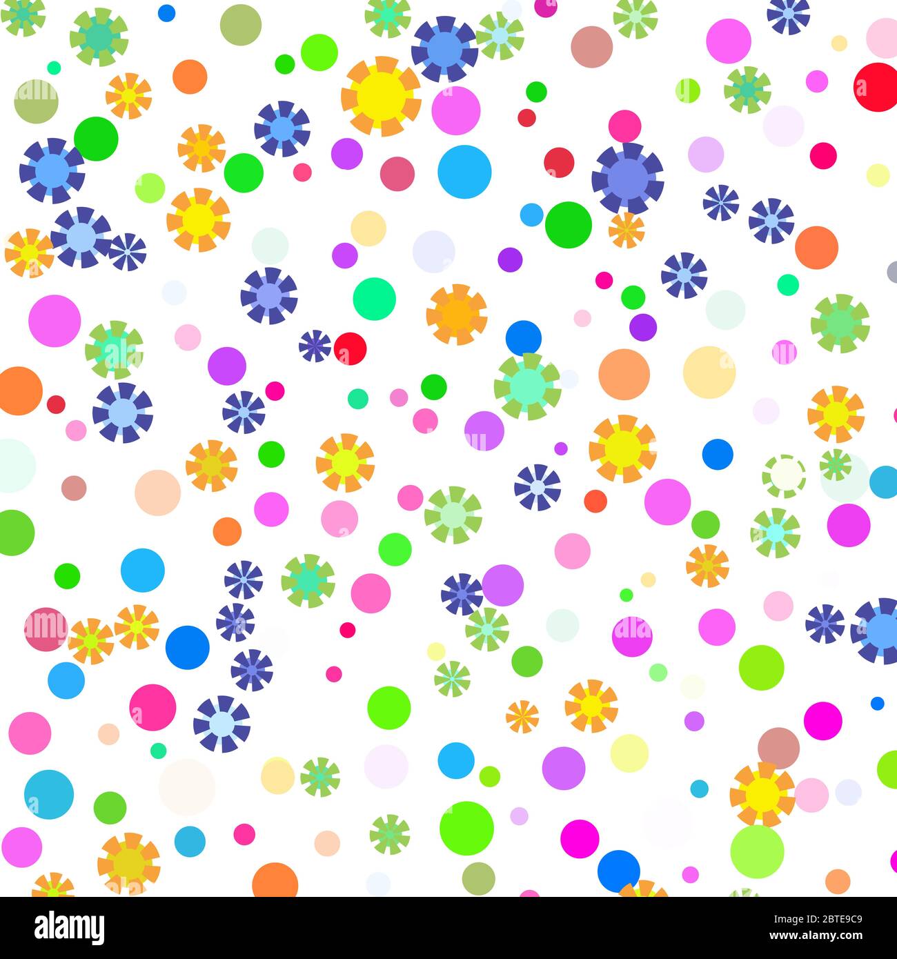 colorful confetti on white background Stock Vector Image & Art - Alamy