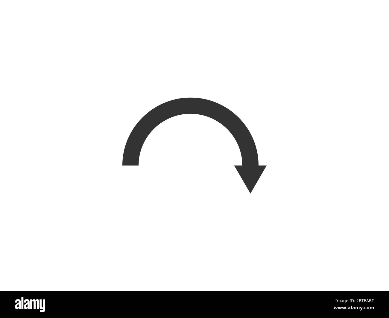 Curved arrow vector hi-res stock photography and images - Alamy
