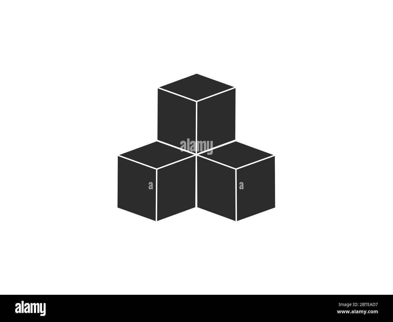 Black Cube Icon