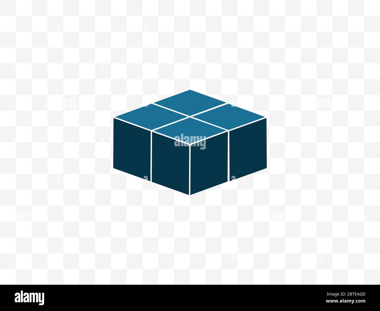 Vector illustration cube logo hi-res stock photography and images - Alamy