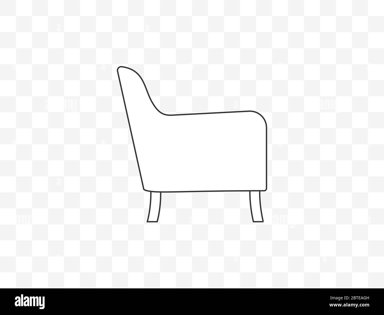 ArmChair, furniture icon. Vector illustration, flat design Stock Vector ...