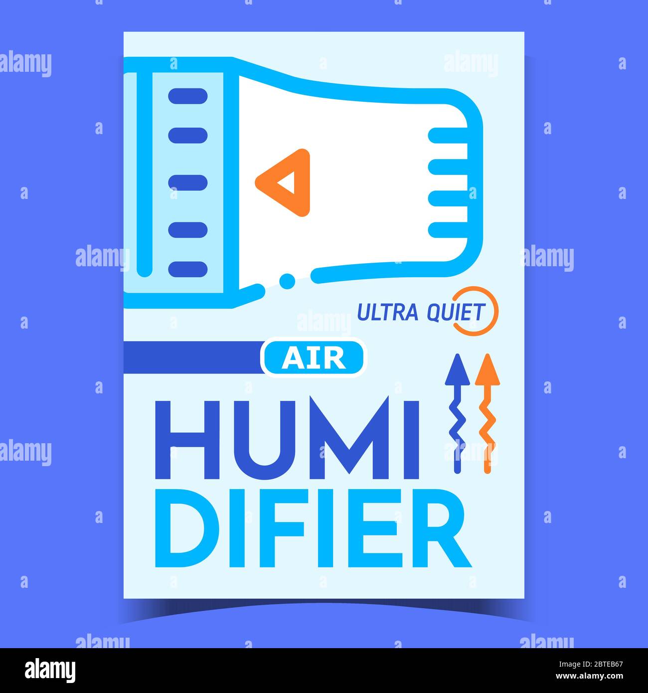 Air Humidifier Promotional Flyer Banner Vector Stock Vector Image & Art ...