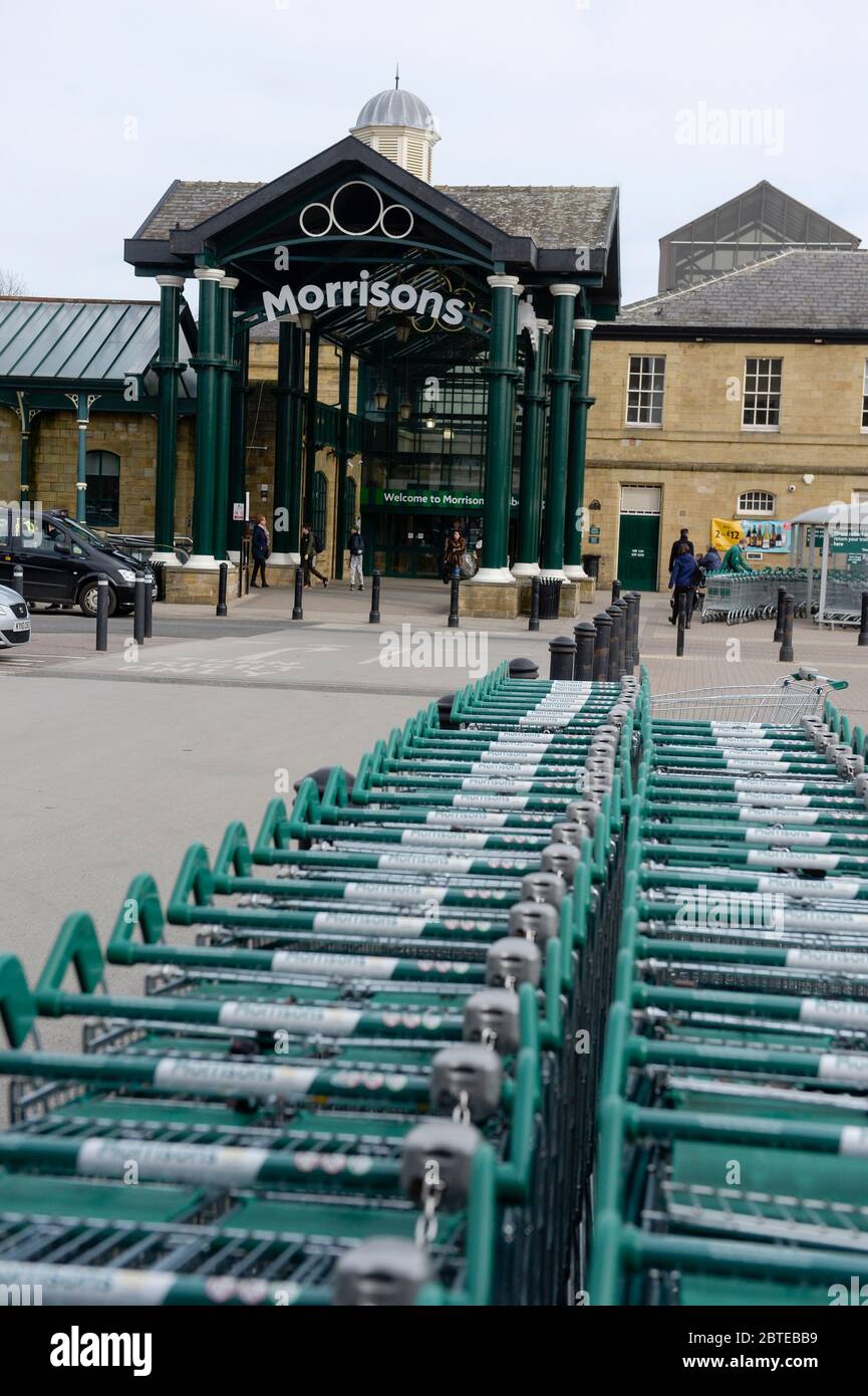Morrisons Supermarket in Sheffield, Hillsborough Barracks Stock Photo ...