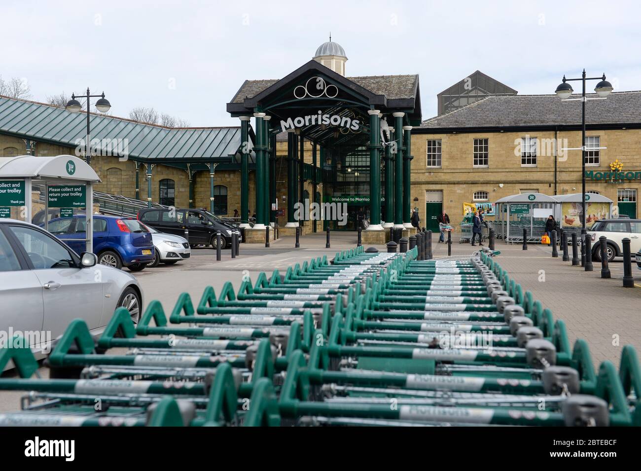 Morrisons Supermarket in Sheffield, Hillsborough Barracks Stock Photo ...