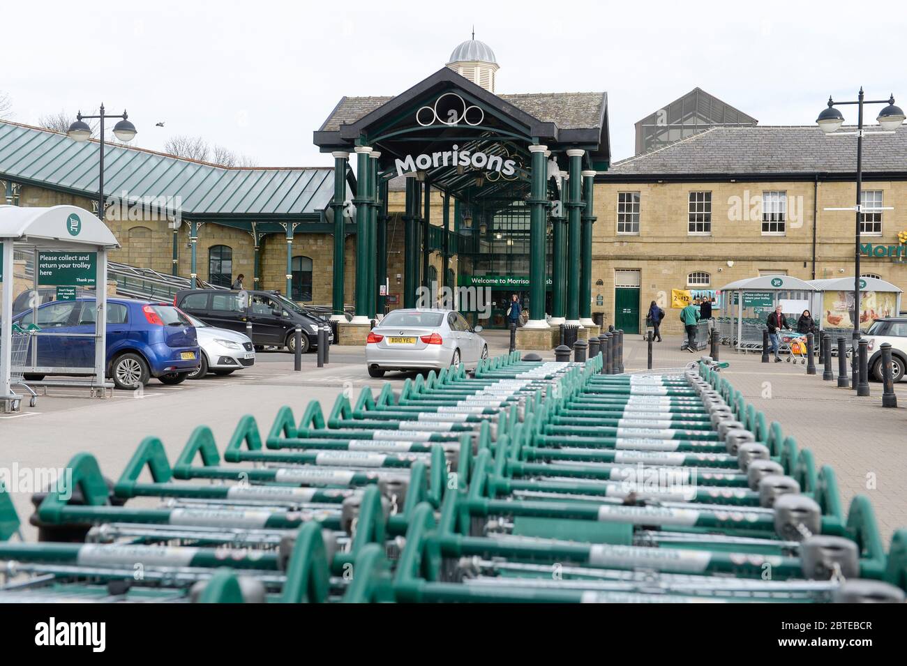 Morrisons Supermarket in Sheffield, Hillsborough Barracks Stock Photo ...