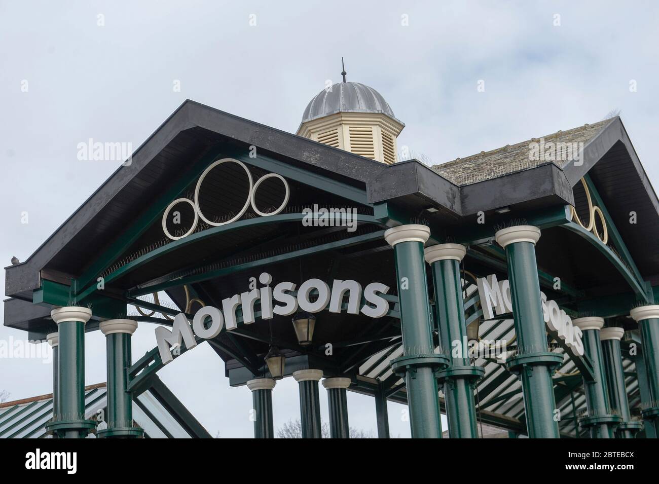 Morrisons Supermarket in Sheffield, Hillsborough Barracks Stock Photo ...