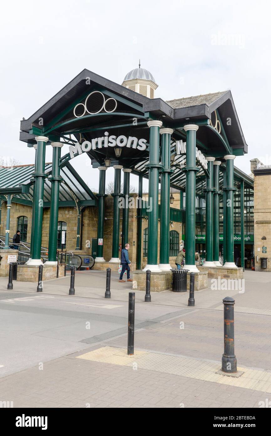 Morrisons Supermarket in Sheffield, Hillsborough Barracks Stock Photo ...
