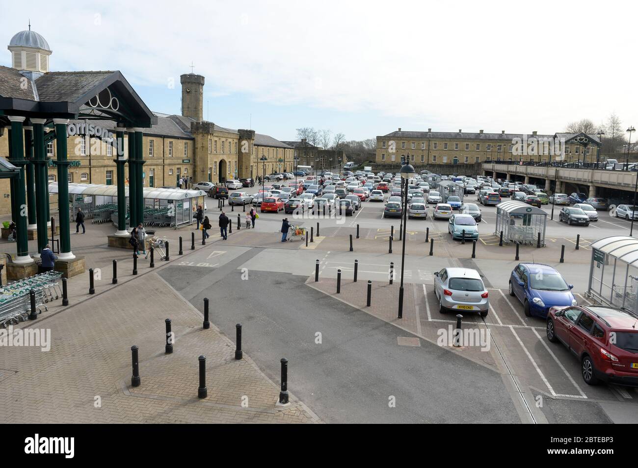 Morrisons Supermarket in Sheffield, Hillsborough Barracks Stock Photo ...