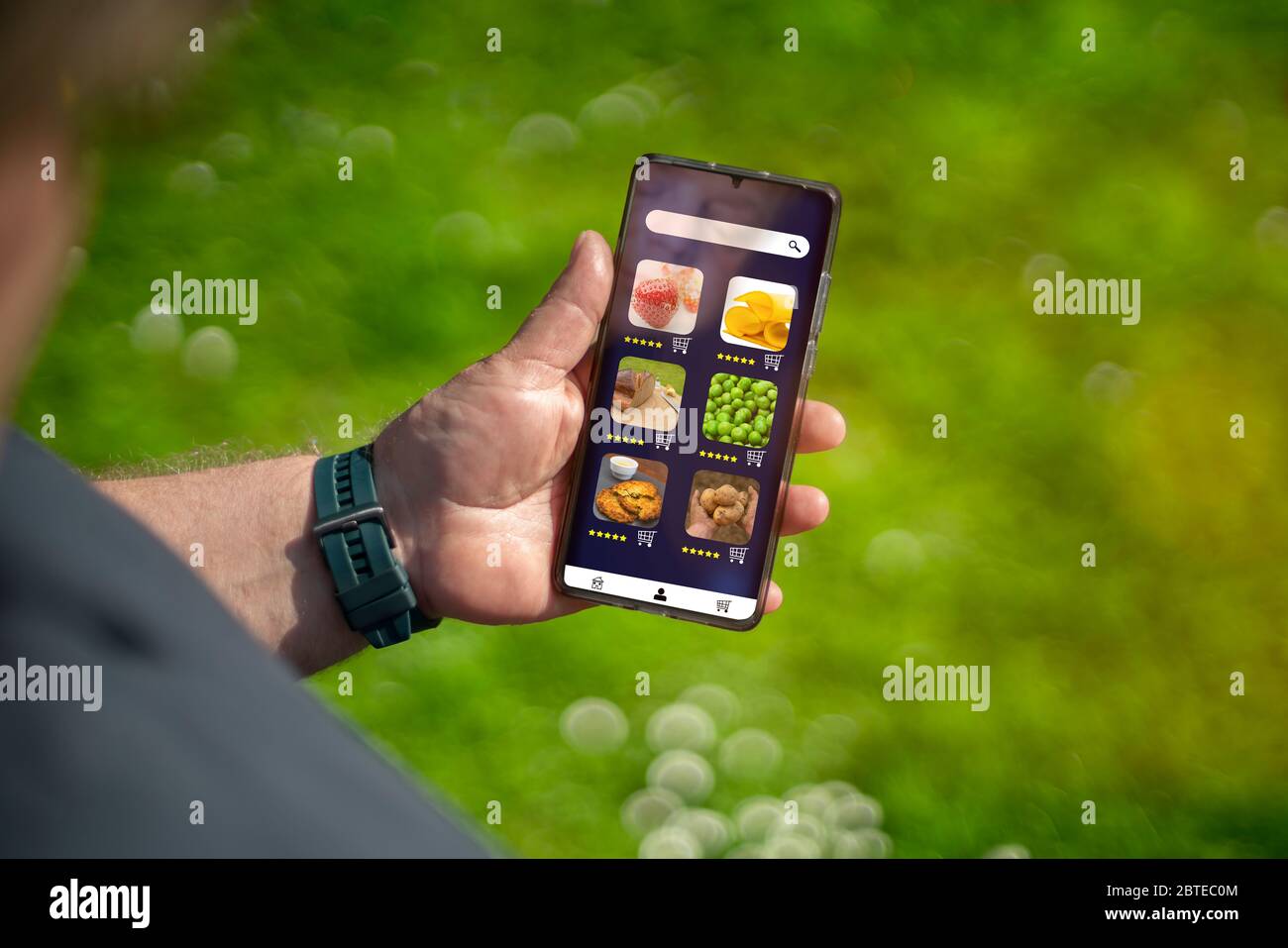 Food app icon hi-res stock photography and images - Alamy