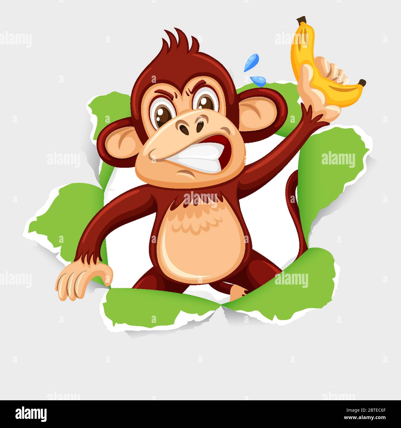 Monkey holding banana hi-res stock photography and images - Alamy
