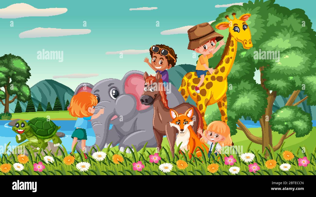 Zoo Animals Clipart For Kids Zoo Animals PNG, Vector, PSD, And Clipart
