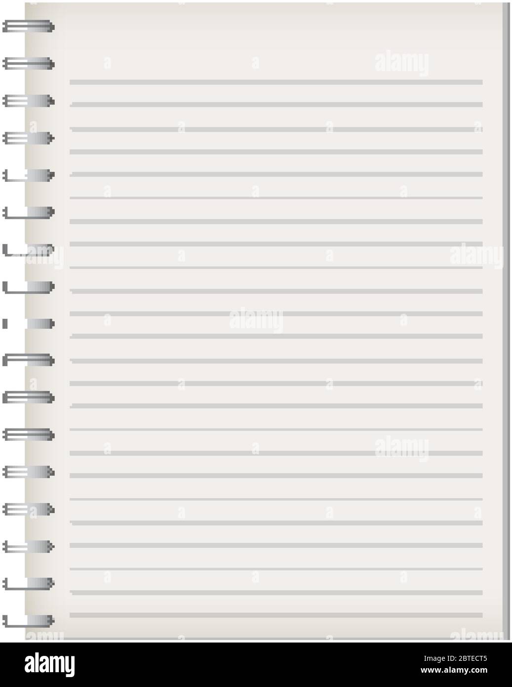 Blank notebook template background illustration Stock Vector Image ...