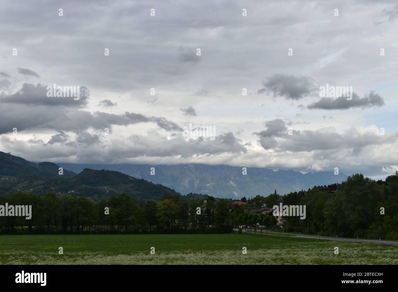 Landscape view in Liechtenstein Stock Photo - Alamy