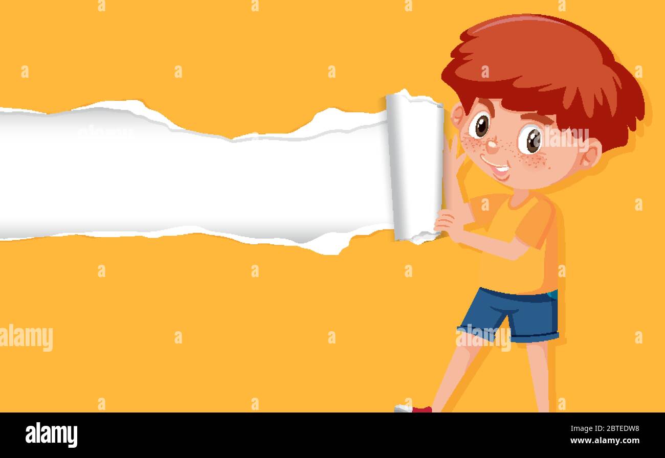 Man ripping paper Stock Vector Images - Alamy