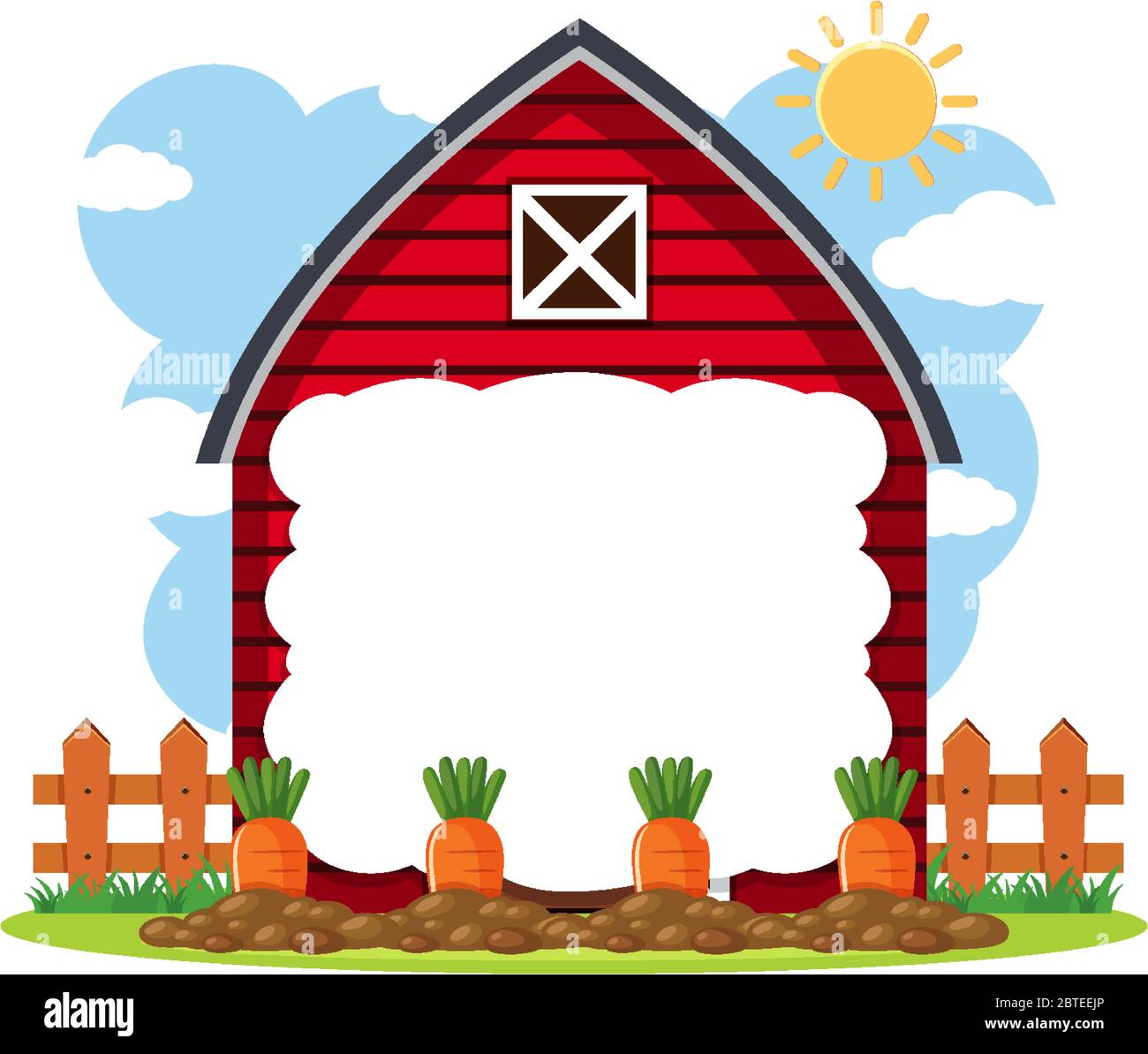 Border frame template with gardening theme background illustration ...