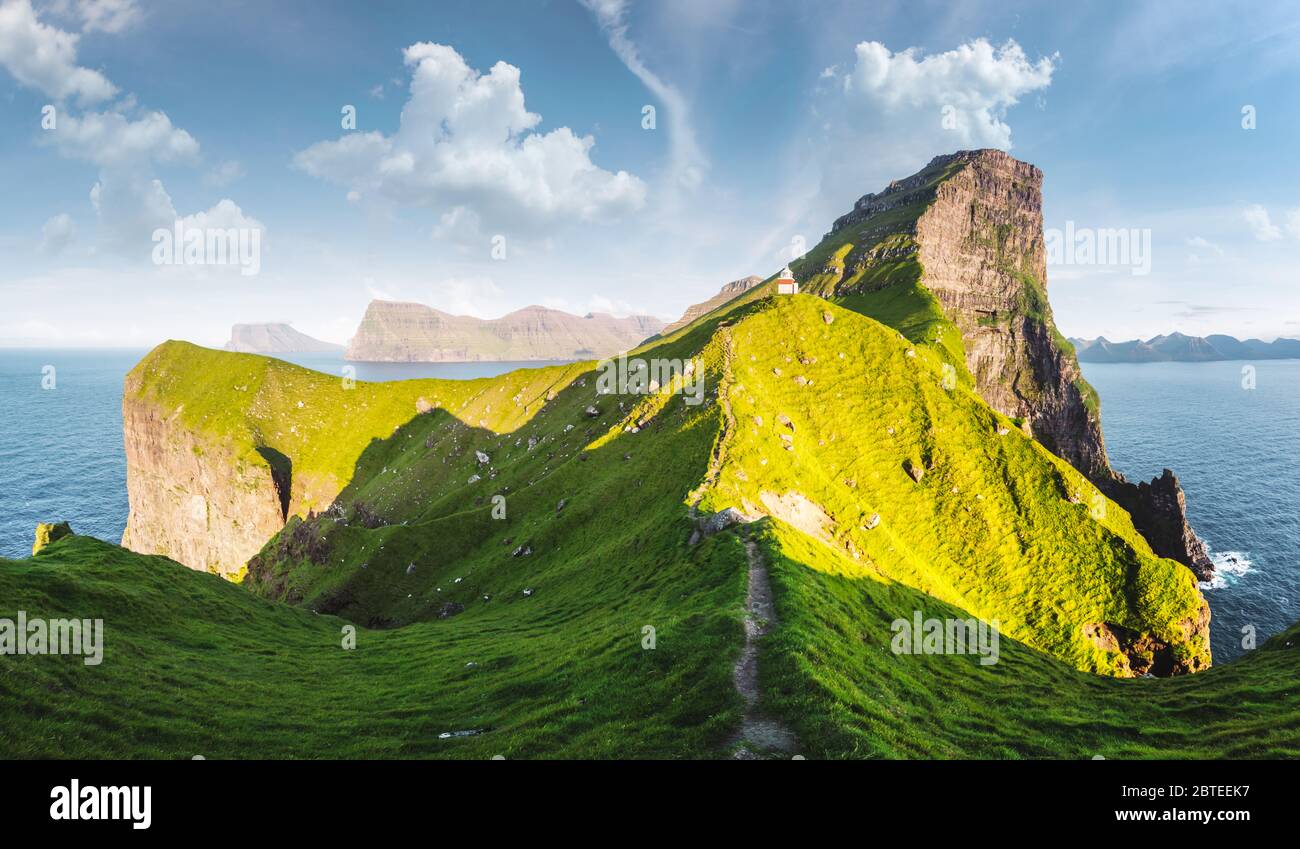 Faroese lighthouse hi-res stock photography and images - Alamy